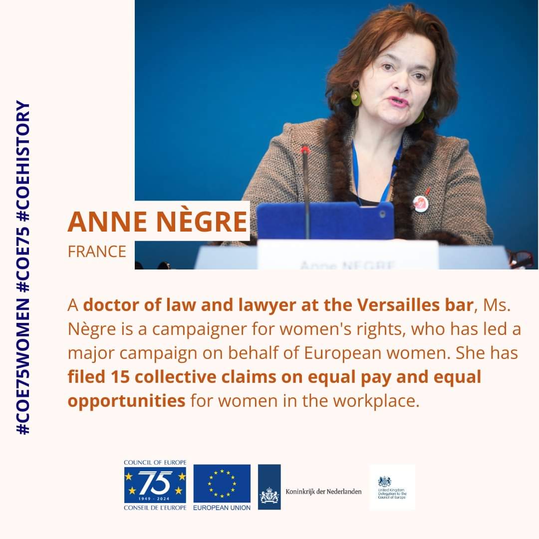 President Anne Nègre’s Recognition in the CoE Tribute Project ...